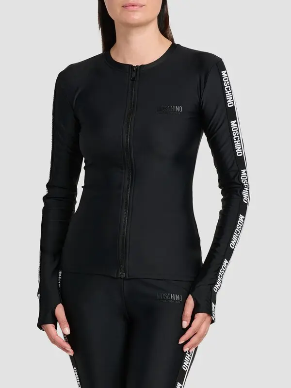 Moschino Logo Tech-fabric Sweatshirt