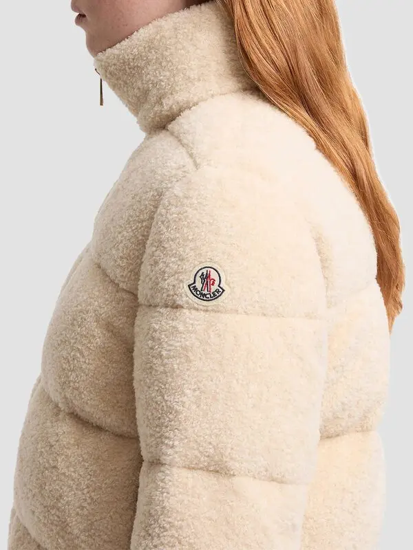 Moncler Cedre Puffer Coat In Teddy