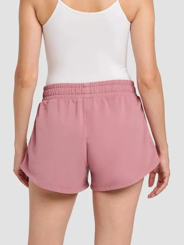 Moschino Logo-tape Stretch-cotton Shorts - Pink