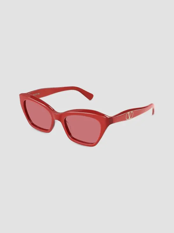 Valentino Garavani Dauphin 52mm Cat-eye Sunglasses - Red
