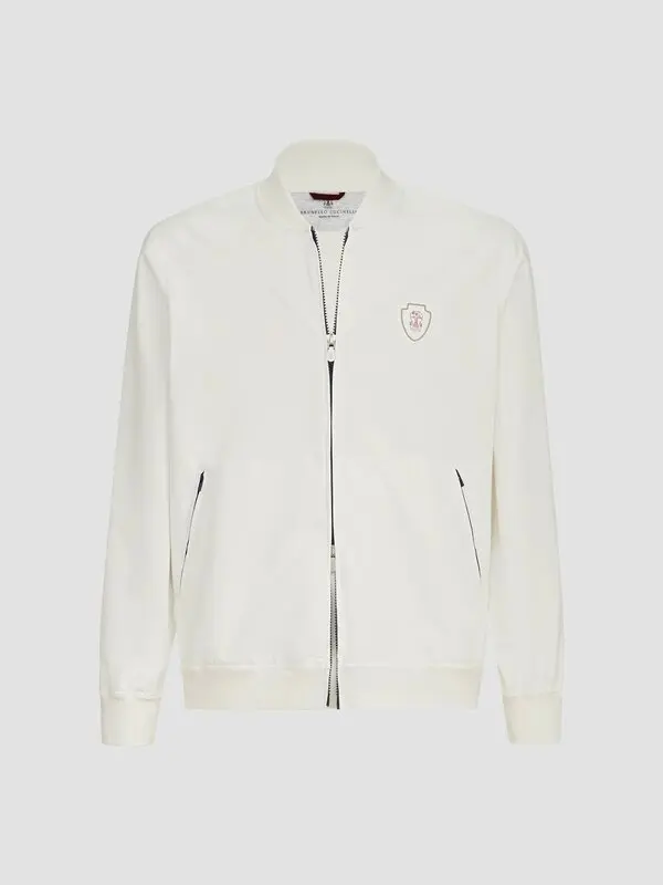 Brunello Cucinelli Nylon Sweatshirt With Logo And Zipper