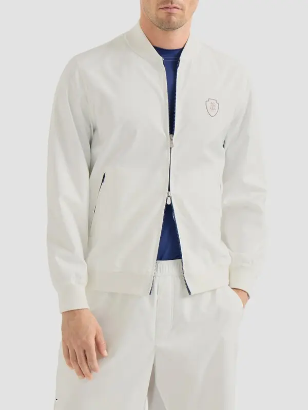 Brunello Cucinelli Nylon Sweatshirt With Logo And Zipper