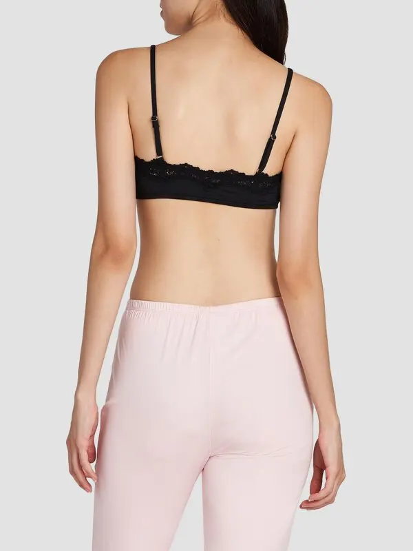 Moschino Lace Bandeau Bra - Black