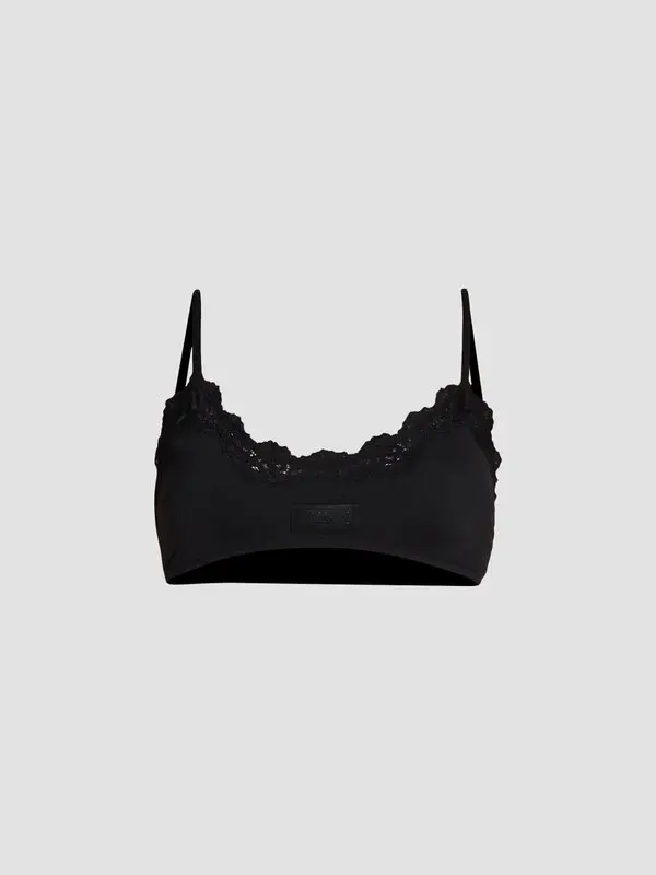 Moschino Lace Bandeau Bra - Black