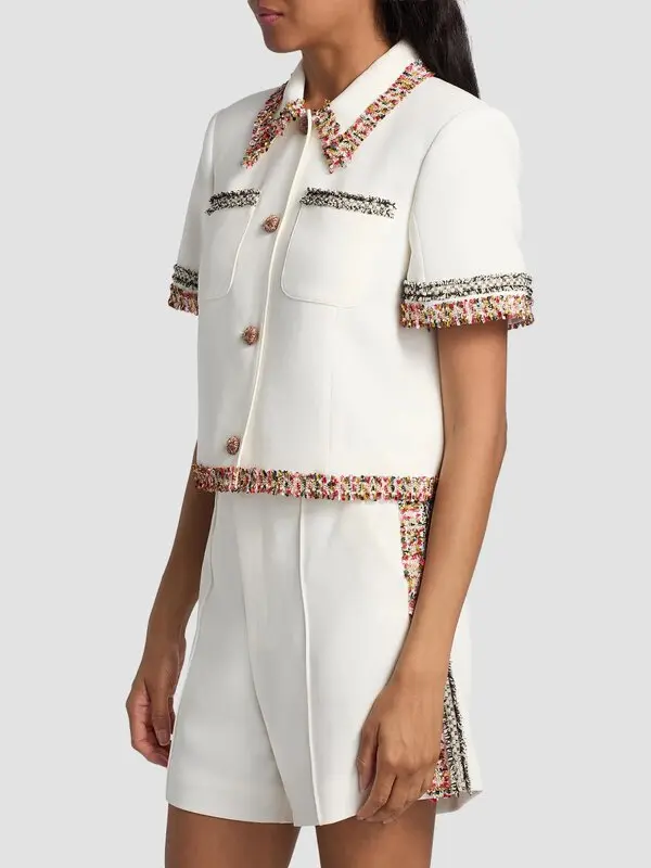 Cinq À Sept Lia Fringe-trim Tailored Jacket