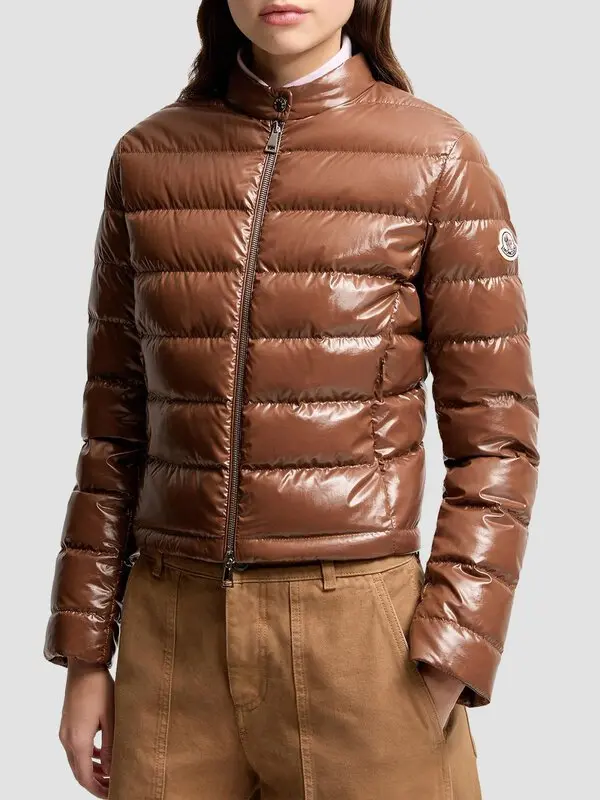 Moncler Papillon Puffer Jacket - Brown