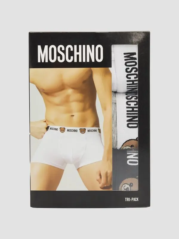 Moschino 3-pack New Bear Stretch Jersey Briefs