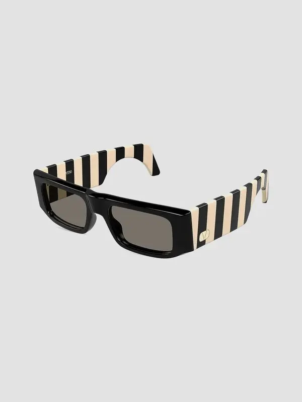 Valentino Garavani Ultra Vintage 52mm Rectangular Sunglasses - Black
