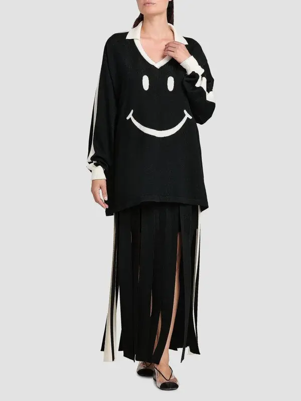 Moschino Smiley Face Wool Sweater