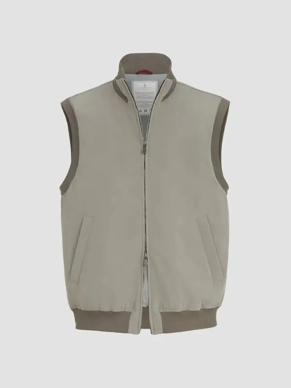 Brunello Cucinelli Bonded Nylon Vest With Thermore Padding