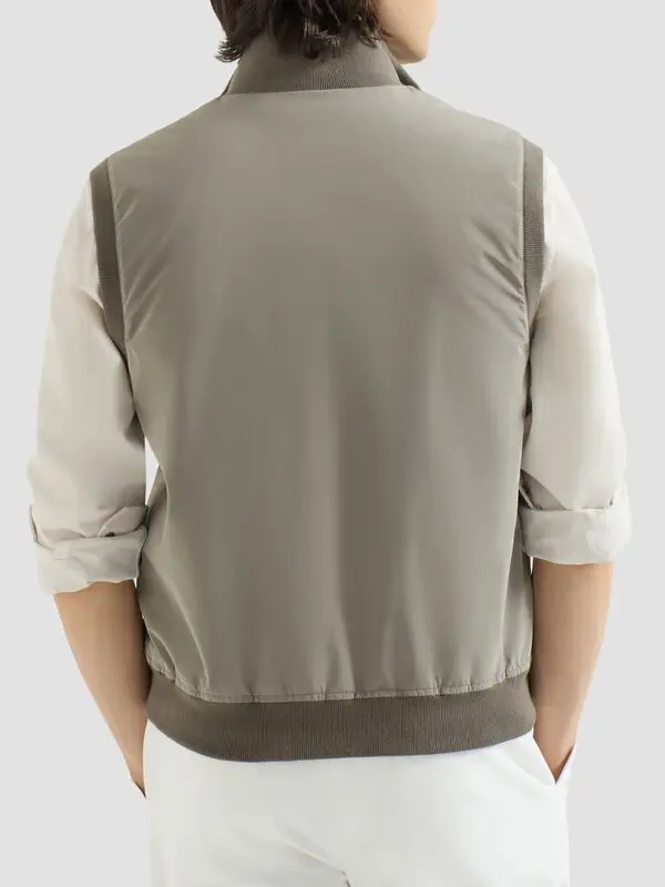Brunello Cucinelli Bonded Nylon Vest With Thermore Padding