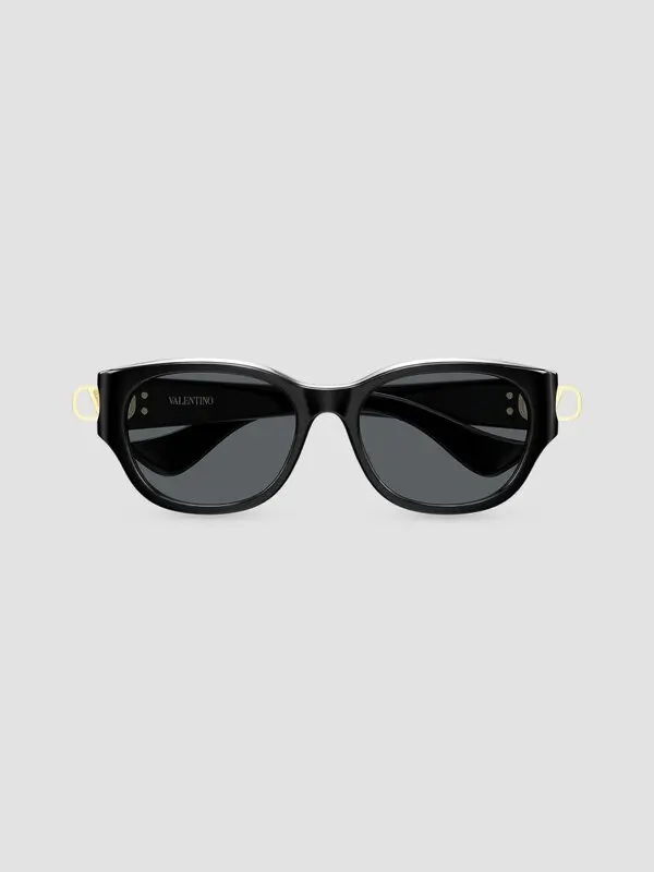 Valentino Garavani Vain Light 55mm Square Sunglasses - Black