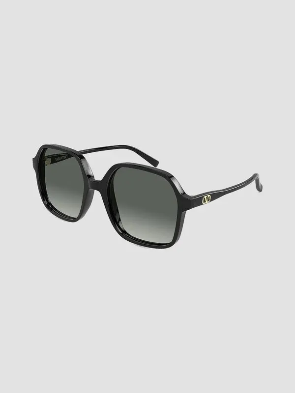 Valentino Garavani Light 58mm Square Sunglasses - Black