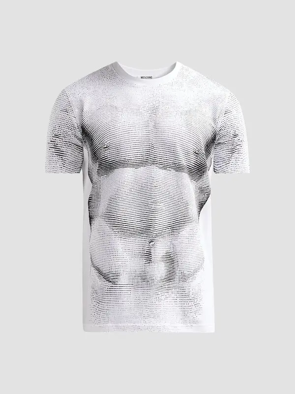 Moschino Abstract Print Cotton T-shirt - White