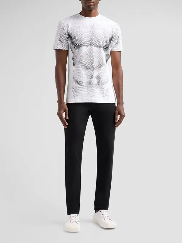 Moschino Abstract Print Cotton T-shirt