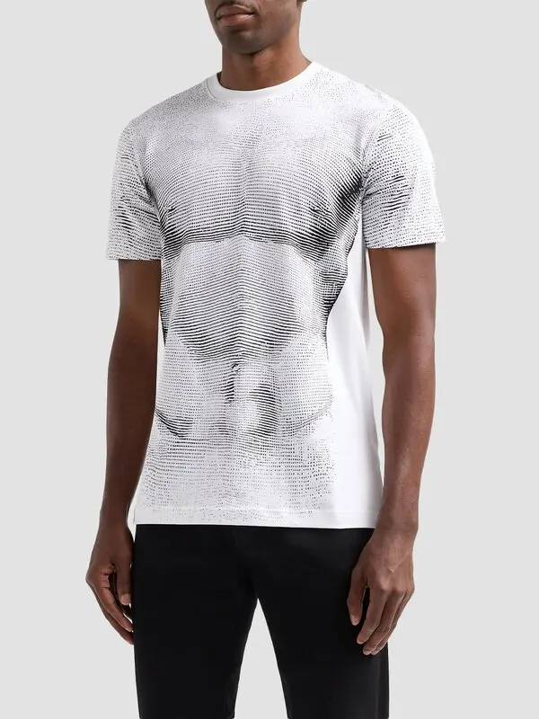 Moschino Abstract Print Cotton T-shirt