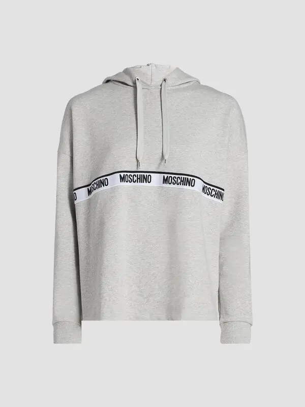 Moschino Intimo Donna Logo Stretch-cotton Hoodie