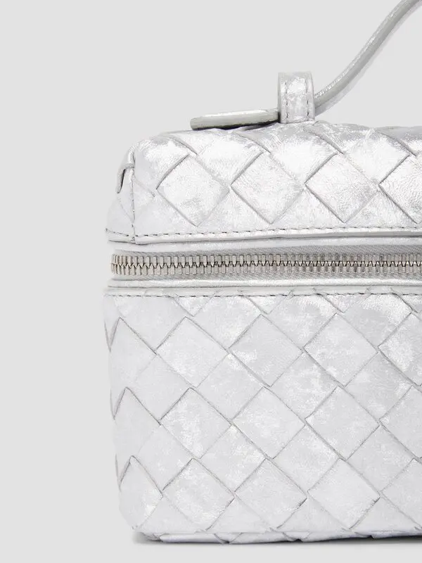 Bottega Veneta Bang Bang Metallic Satin Leather Vanity Case