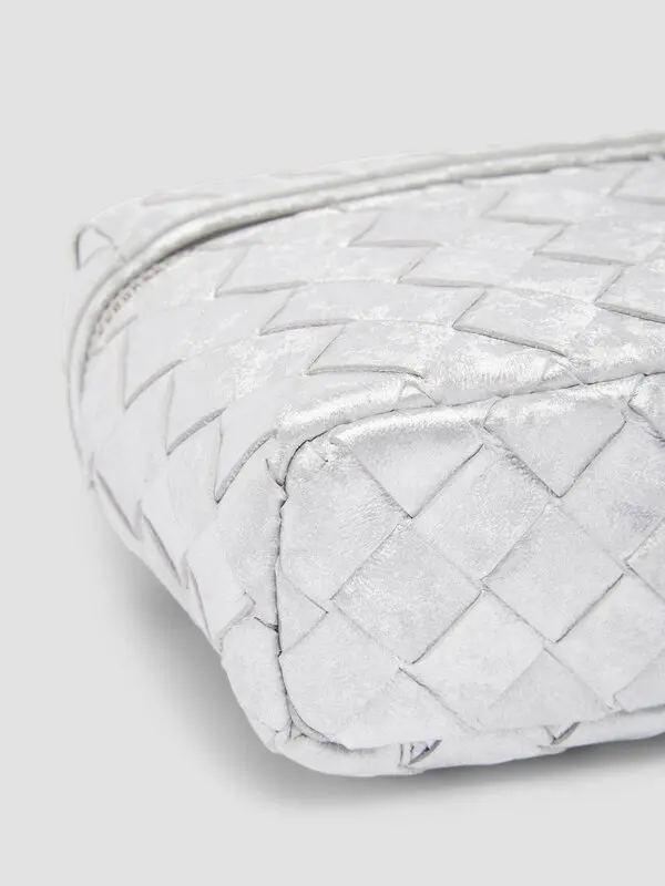 Bottega Veneta Bang Bang Metallic Satin Leather Vanity Case