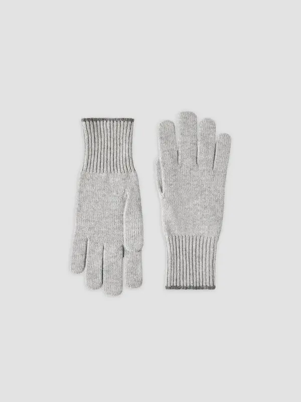 Brunello Cucinelli Cashmere Knit Gloves - Grey