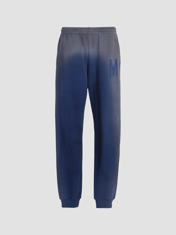 Moschino Logo Cotton Jogger Sweatpants - Blue