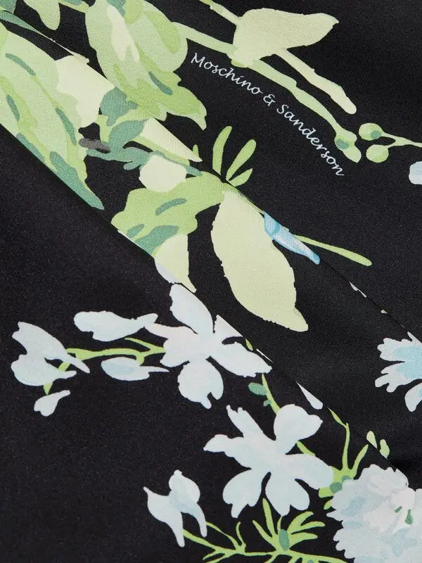Moschino Floral Silk Midi-dress
