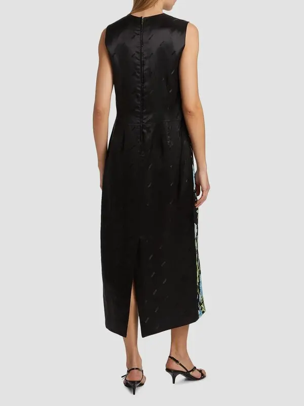 Moschino Floral Silk Midi-dress