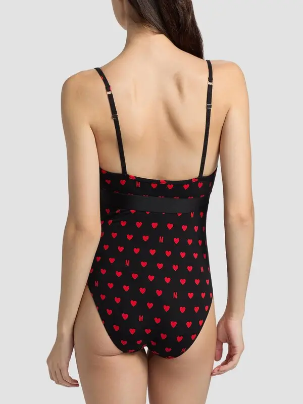 Moschino Intimo Donna M Hearts Bodysuit