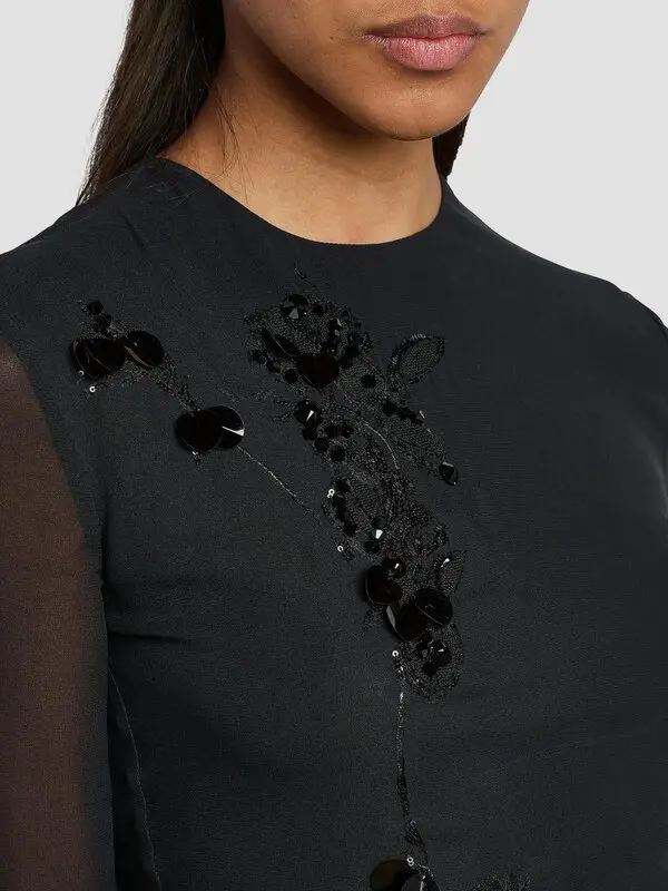 Alberta Ferretti Stretch Silk Blouse