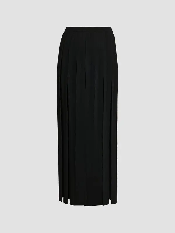 Moschino Wool Fringe Maxi Skirt