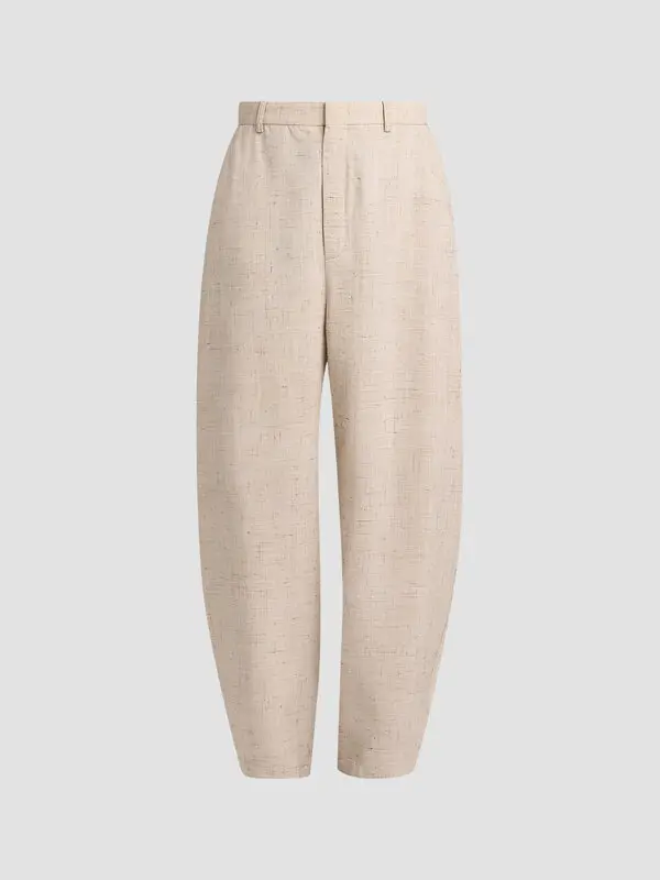 Moschino Tweed Tapered-leg Trousers - Multi Beige