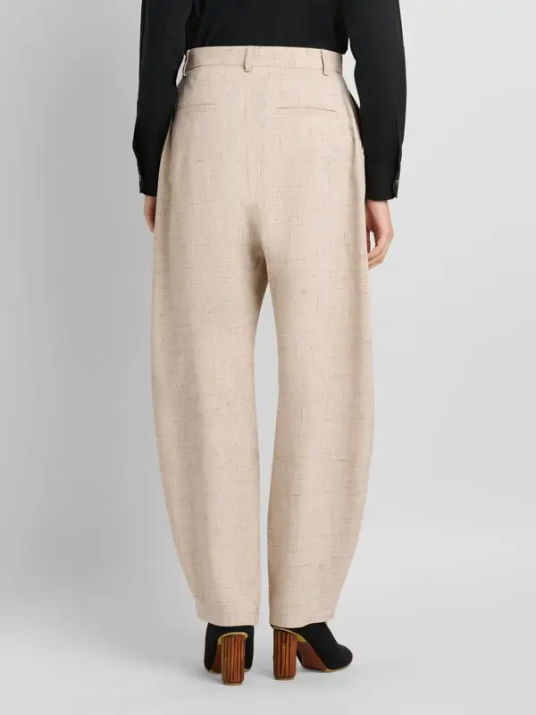Moschino Tweed Tapered-leg Trousers