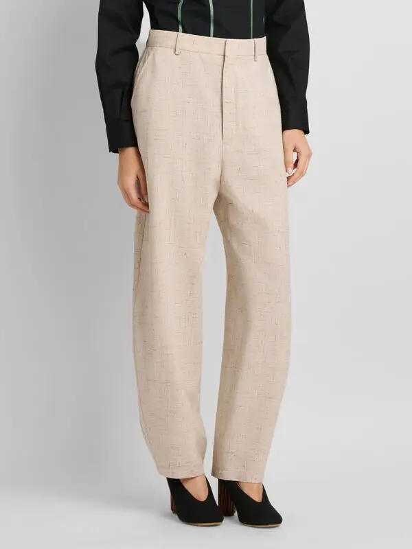 Moschino Tweed Tapered-leg Trousers