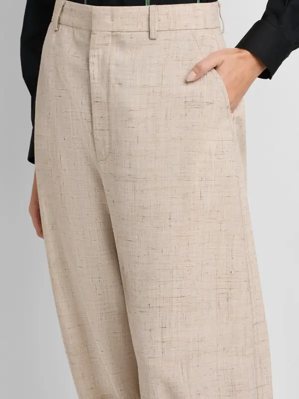 Moschino Tweed Tapered-leg Trousers