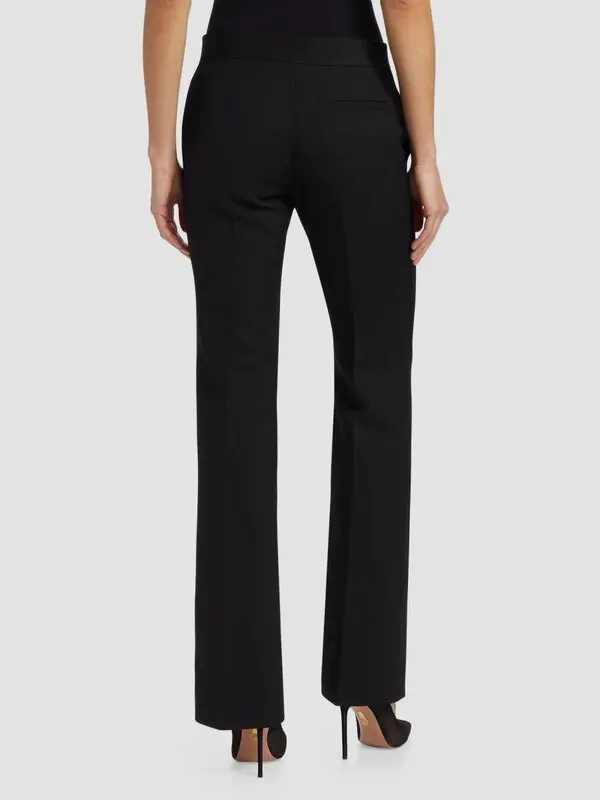 Moschino Wool-blend Straight-leg Trousers