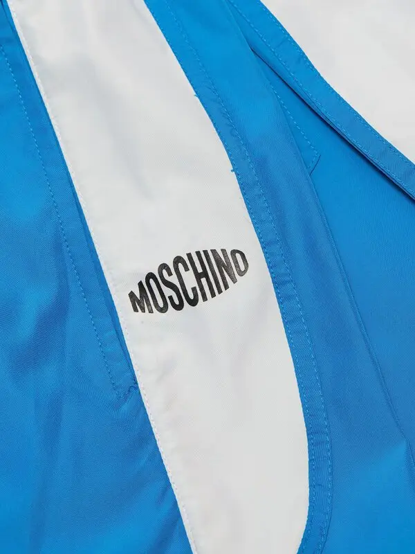 Moschino Striped Drawstring Swim Shorts