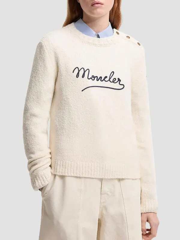 Moncler Sweater In Cotton Blend