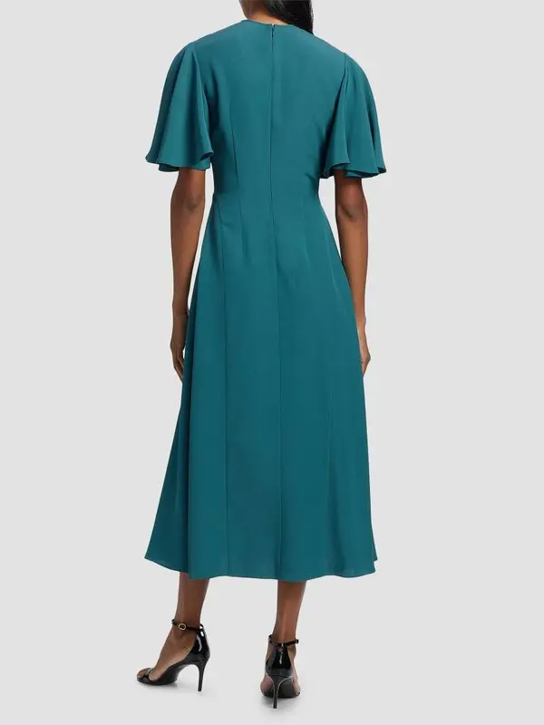 Michael Kors Flutter-sleeve Midi-dress