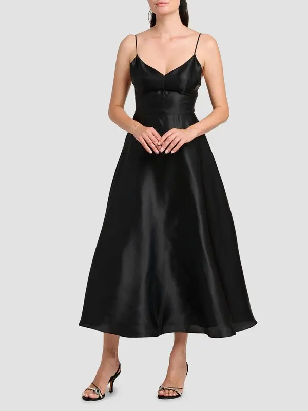 Alberta Ferretti Silk Midi-dress