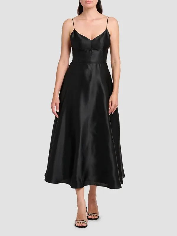 Alberta Ferretti Silk Midi-dress