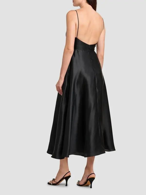 Alberta Ferretti Silk Midi-dress
