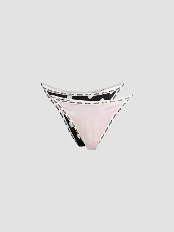 Moschino 2-pack Printed Thong Set