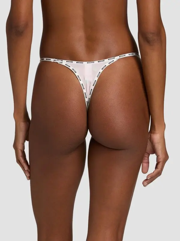 Moschino 2-pack Printed Thong Set