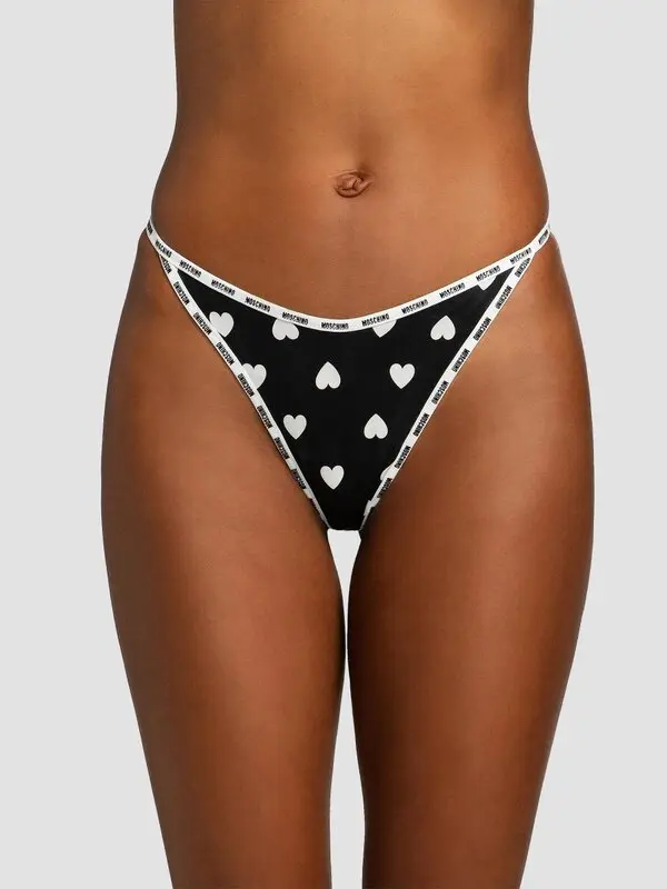 Moschino 2-pack Printed Thong Set