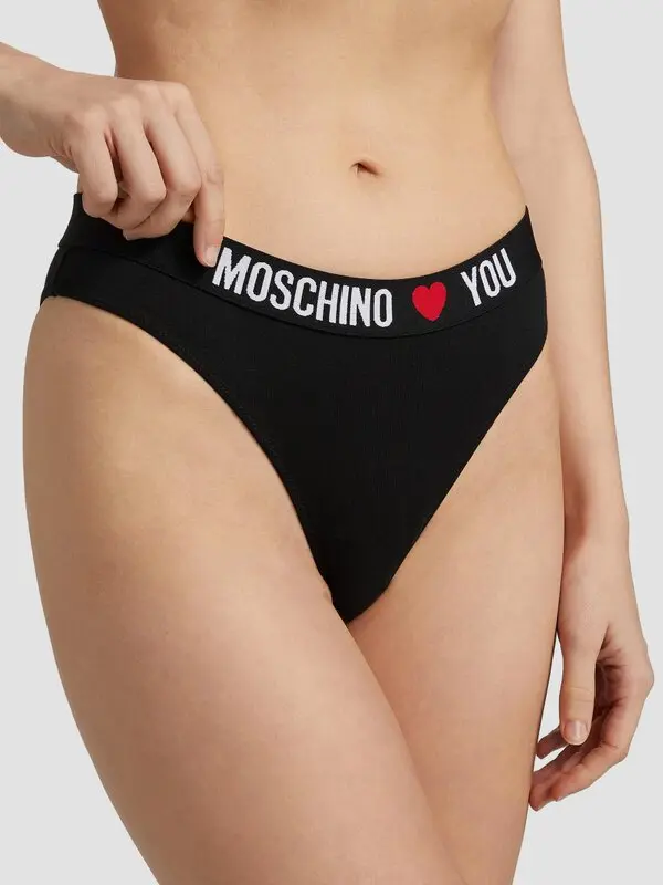 Moschino Logo 2-pack Brazilian Brief