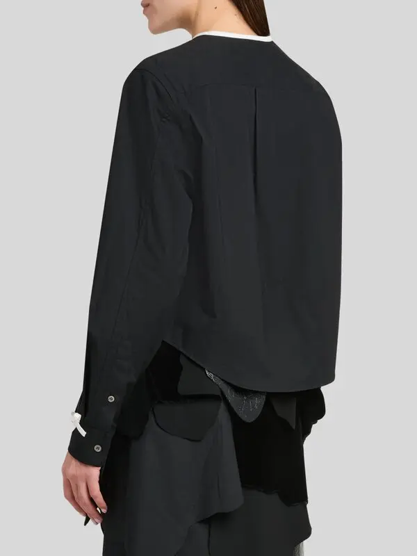 Moschino Bow-accent Poplin Blouse