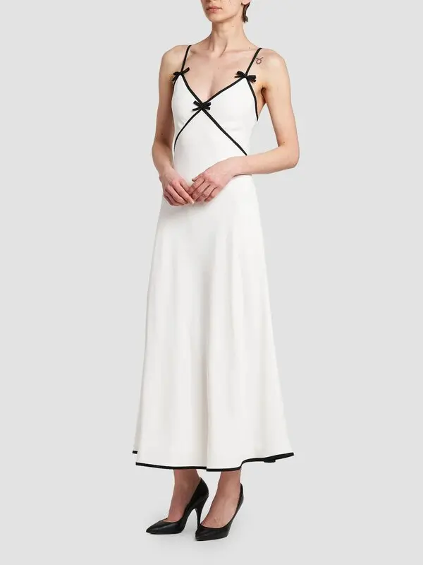 Moschino Bow A-line Midi Dress