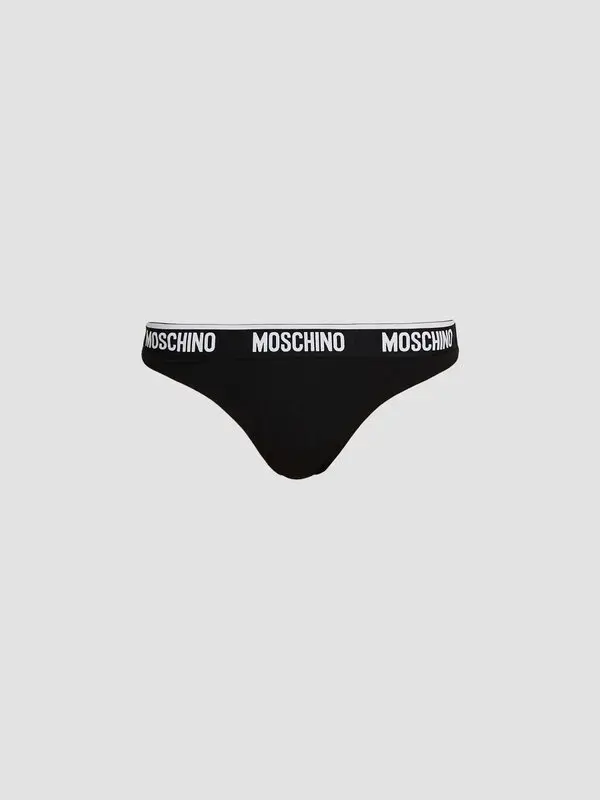 Moschino 2-pack Logo Stretch-cotton Brief Set
