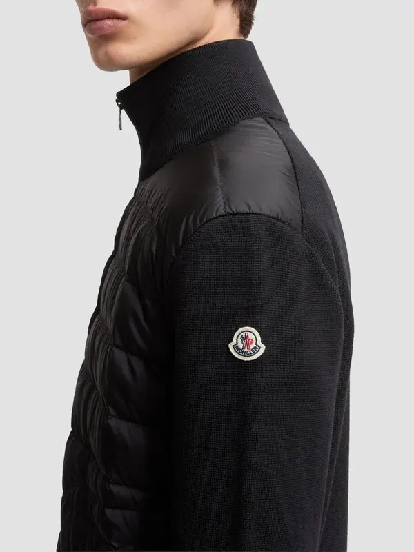 Moncler Down-filled Cardigan - Black