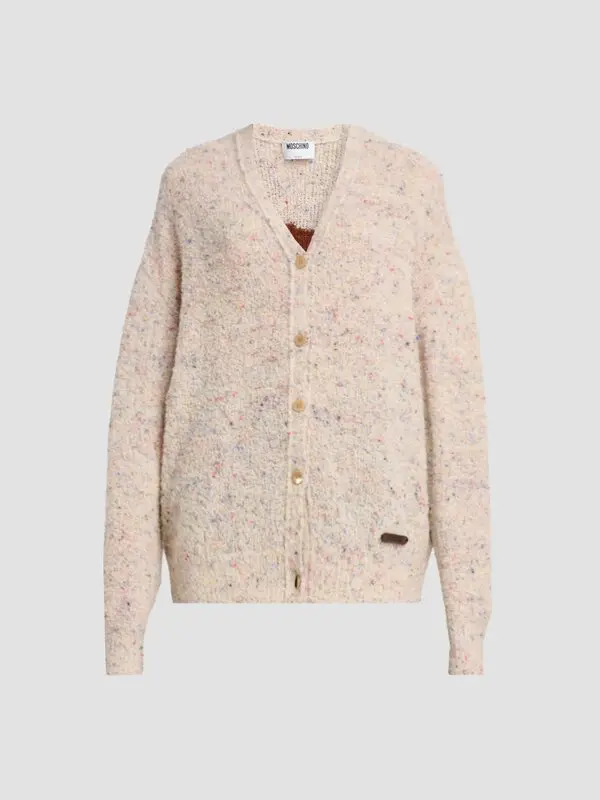 Moschino Wool-blend Bouclé Cardigan